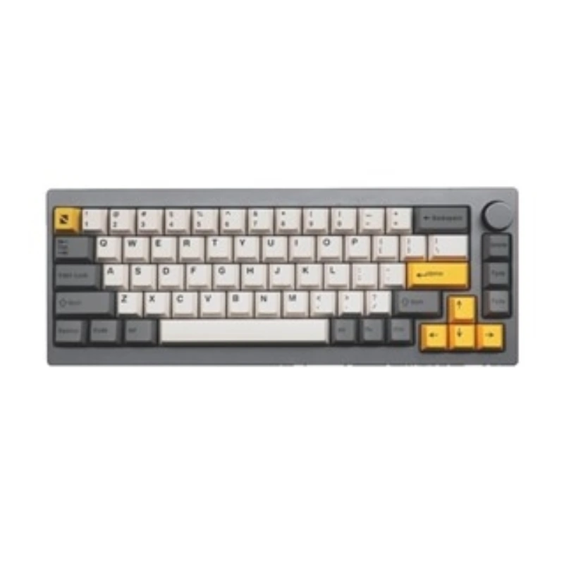 JUAL Noir Z1 Space Grey 65% Full Build Custom Mechanical Keyboard KTT ...